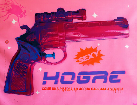 'Come una pistola ad acqua caricata a vernice', a Bari la mostra di Hogre