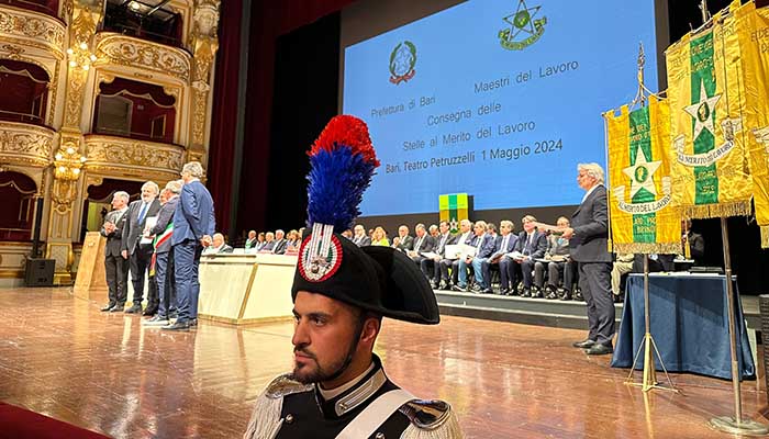 Bari, 26 professionisti premiati con la Stella al Merito del Lavoro