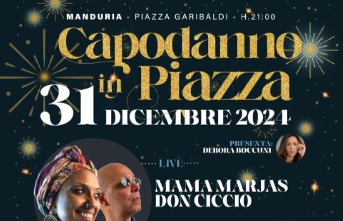 A Manduria il Capodanno si festeggia in piazza con Mama Marjas e Don Ciccio